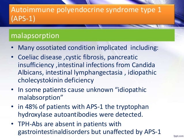 Autoimmune polyglandular syndromes