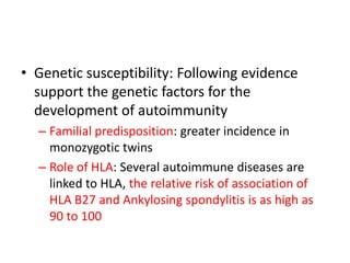 Autoimmunity | PPTX | Diseases and Conditions | Medical Health