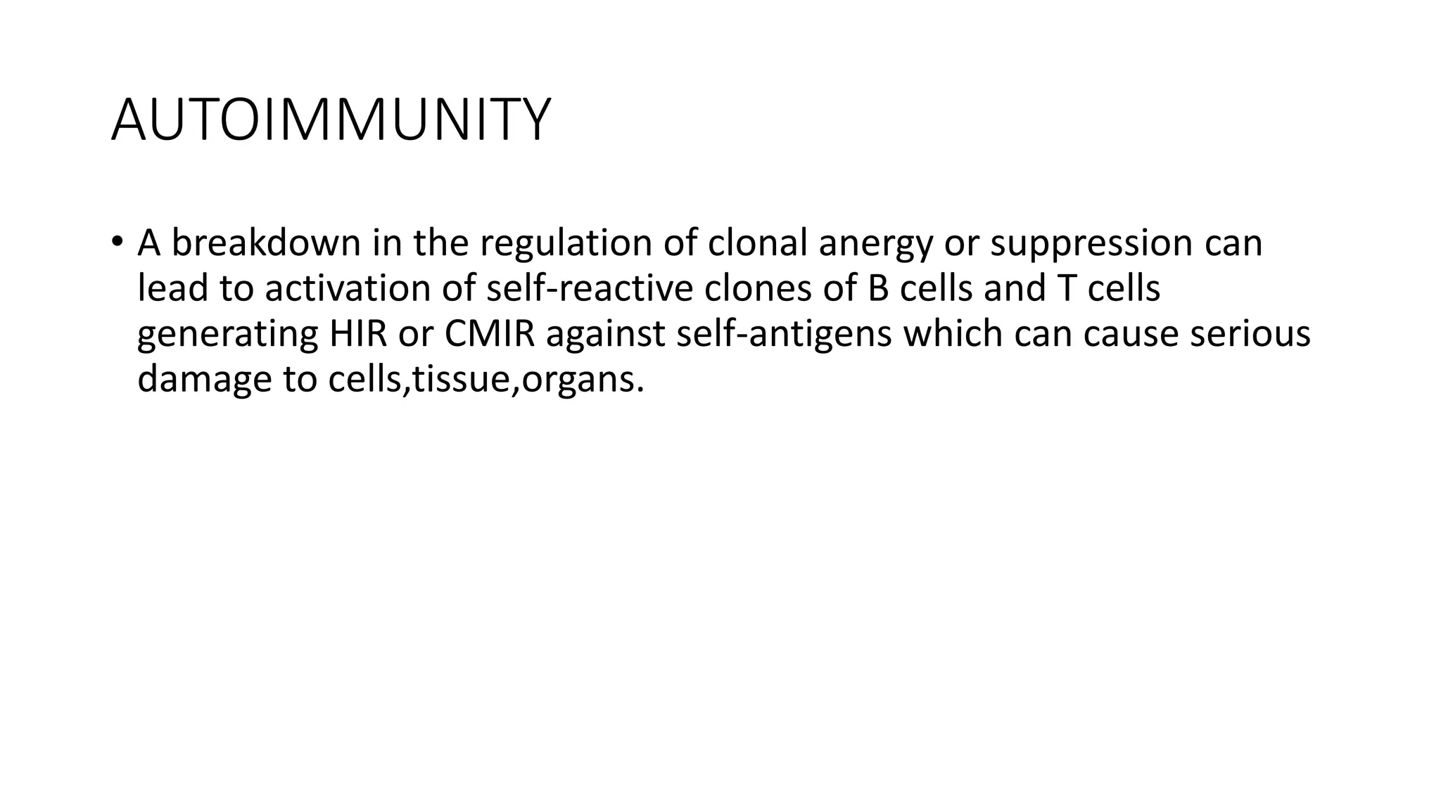 Autoimmunity | PPT