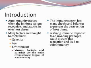 The role of infections in autoimmune disease | PDF | Infectious ...