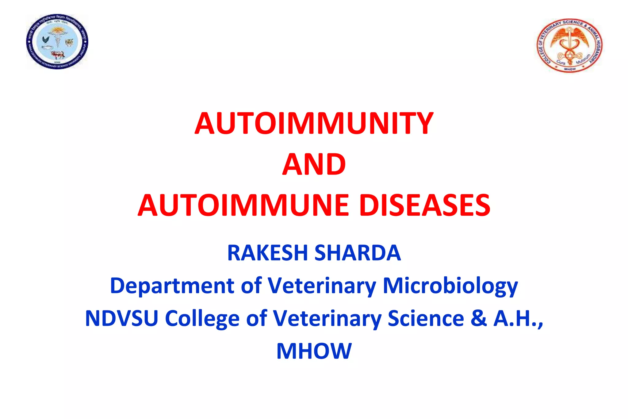 Autoimmune Diseases: Causes and Mechanisms | PPT