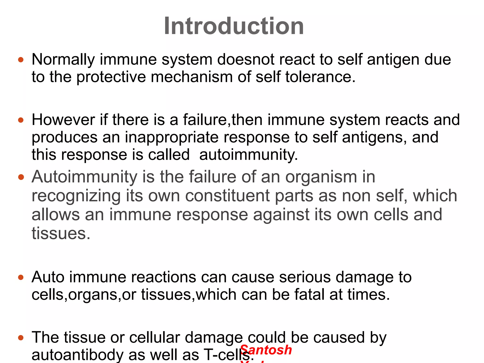 Autoimmunity | PPTX