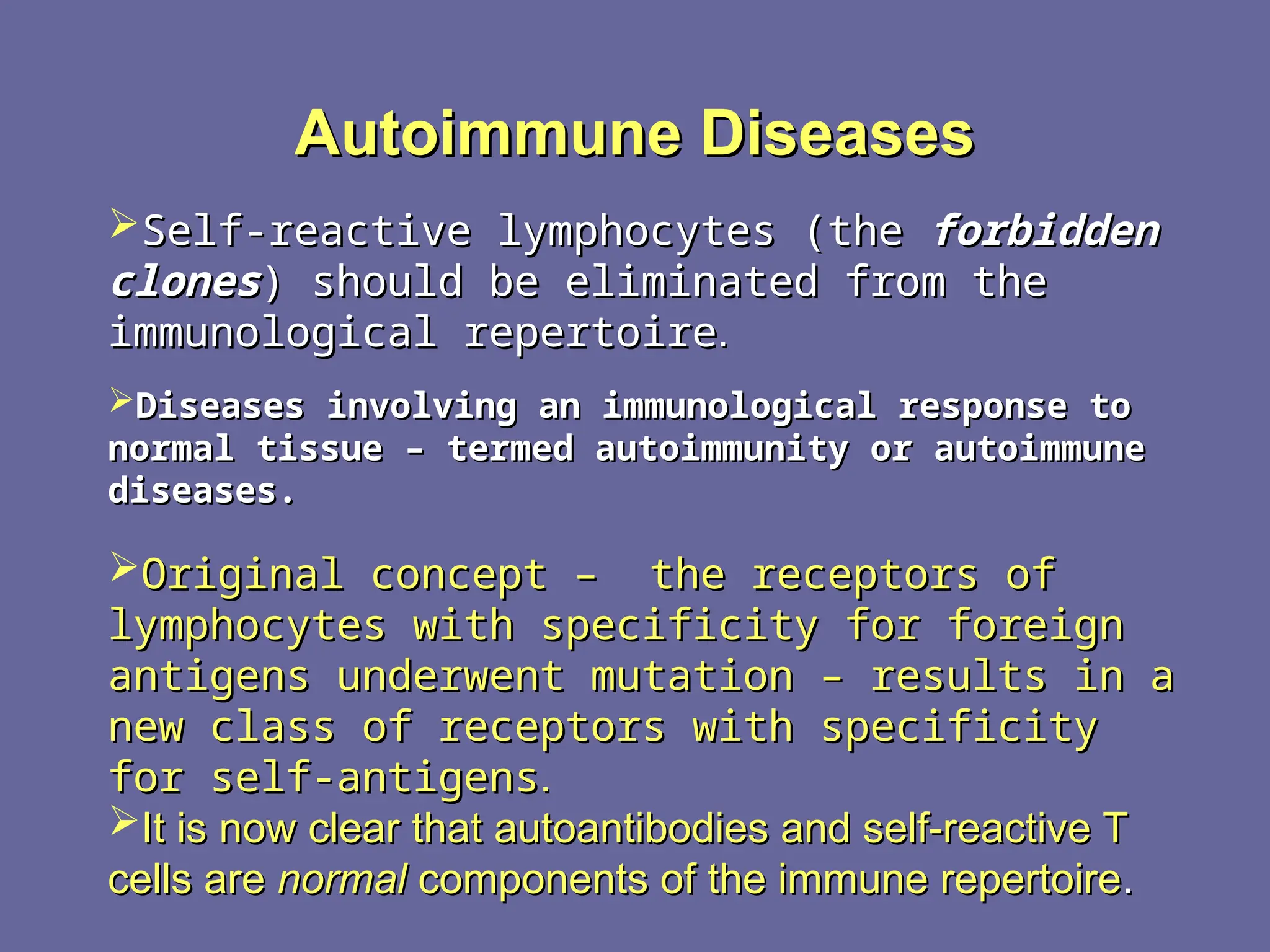 mecanismos de autoinmunidad para sesión de inmunología | PPT | Diseases ...