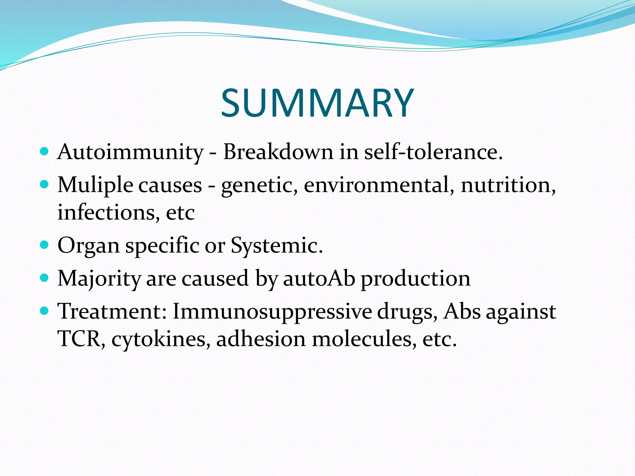 Autoimmunity | PPTX