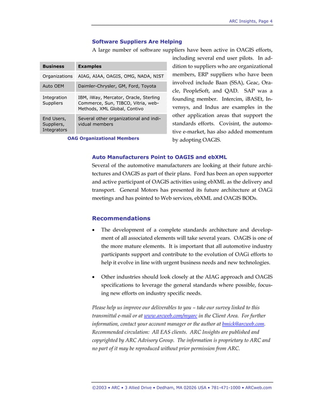 Auto Industry Leverages OAGi Integration Standards | PDF | Automotive ...