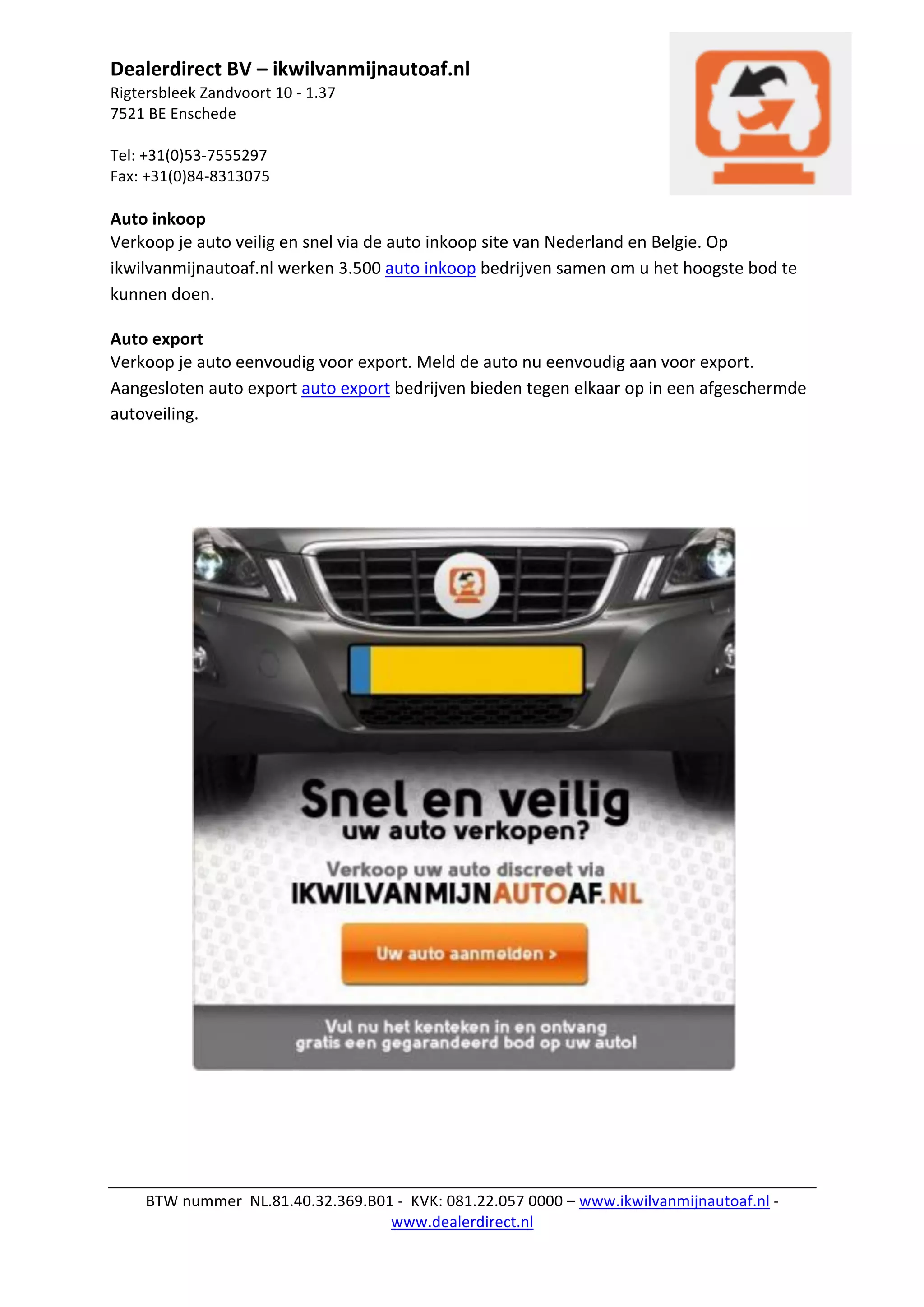 Auto inkoop ikwilvanmijnautoaf nl | PDF