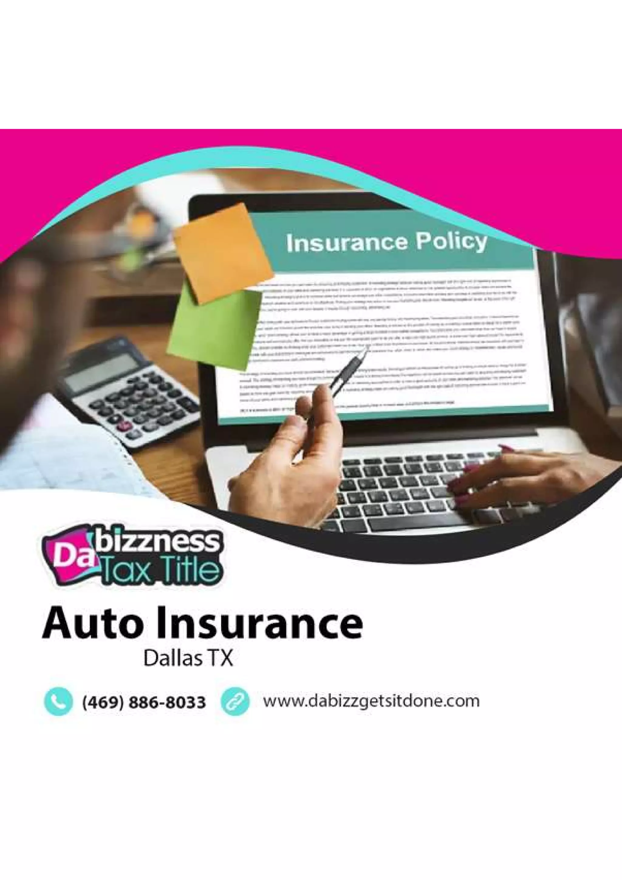 Auto insurance Dallas TX | PDF