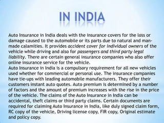 Auto insurance final presentation | PPTX