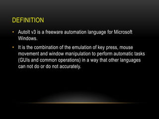 Auto it - AnhPC | PPTX | Operating Systems | Computer Software and Applications