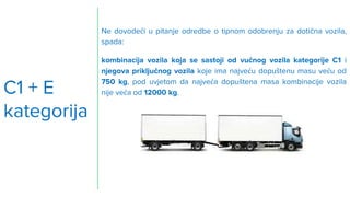 Autoškola - kategorije vozila | PPTX