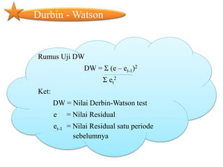 Ekonometrika - Autokorelasi | PPTX