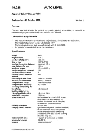 Auto level | PDF