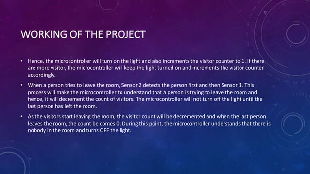 Auto Room Lighting System | PPTX