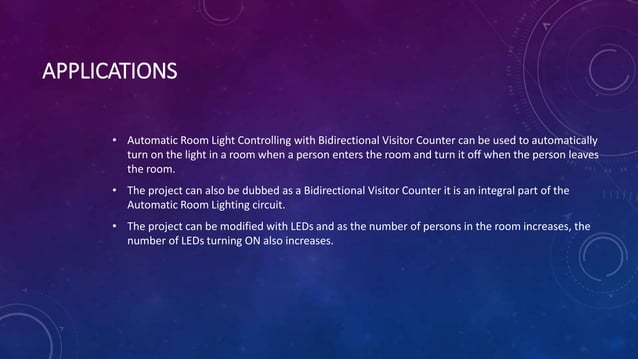 Auto Room Lighting System | PPTX