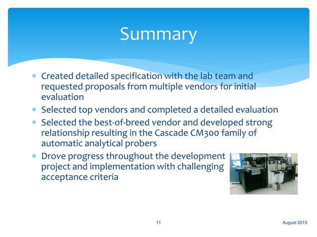 Developing a New Auto-Loading Analytical Prober | PPT