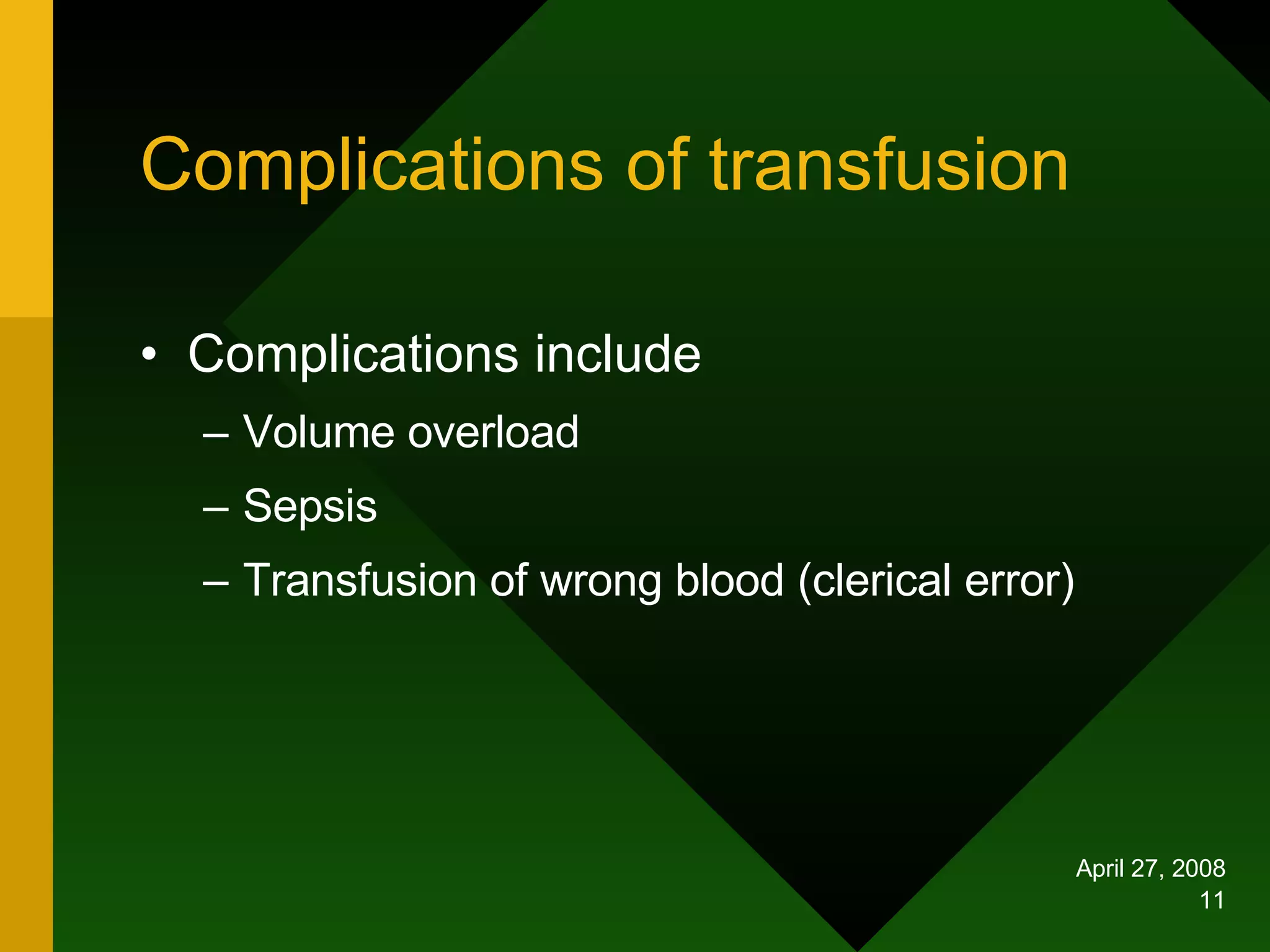 Autologous Blood Transfusion | PPT