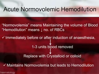 Autologous transfusion & its types | PPTX