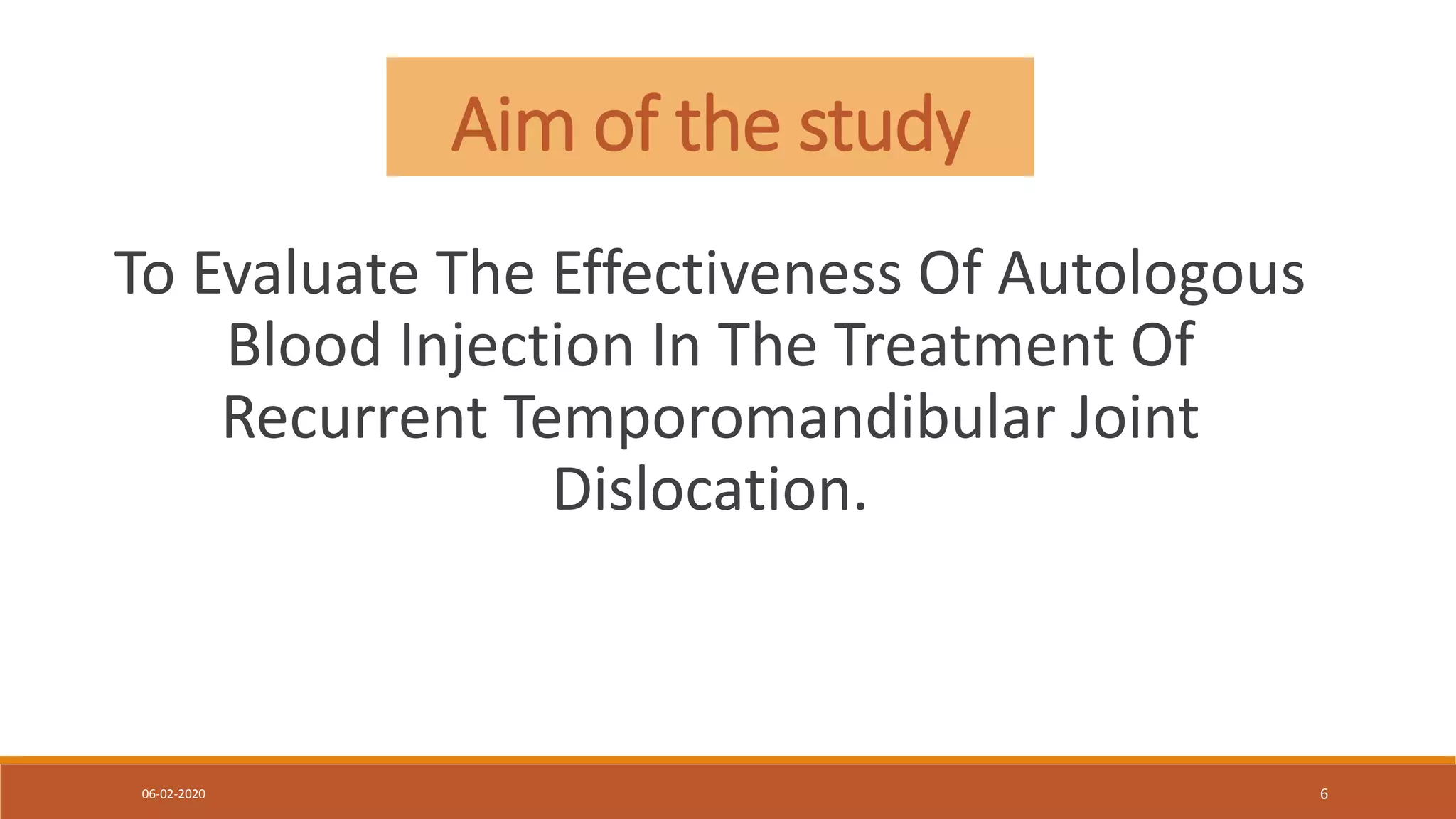 Journal Club on Autologous blood injection for the treatment of ...