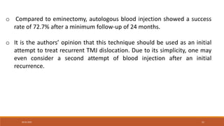 Journal Club on Autologous blood injection for the treatment of ...