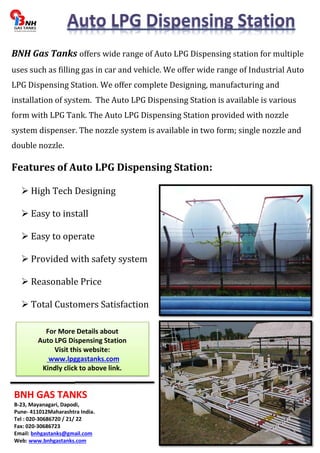 Auto lpg dispensing station | PDF