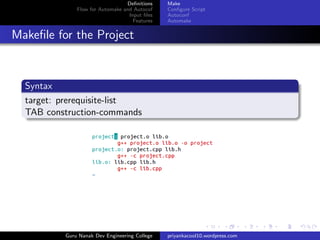 Automake | PPT