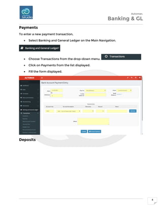 Automan - Banking & General Ledger | PDF