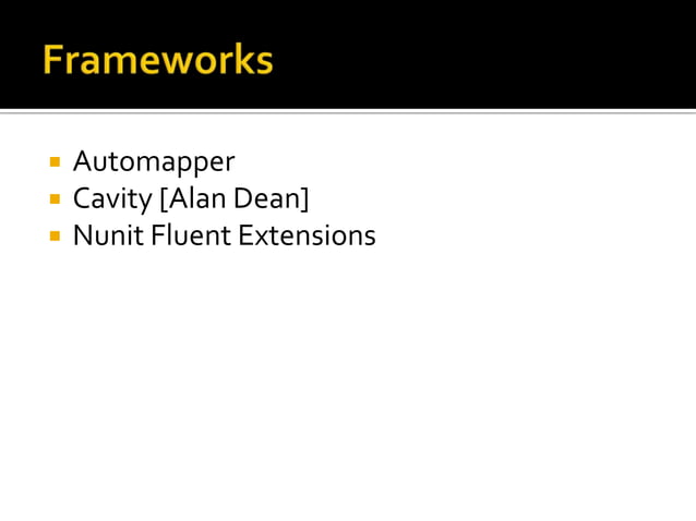 Automapper + cavity | PPT