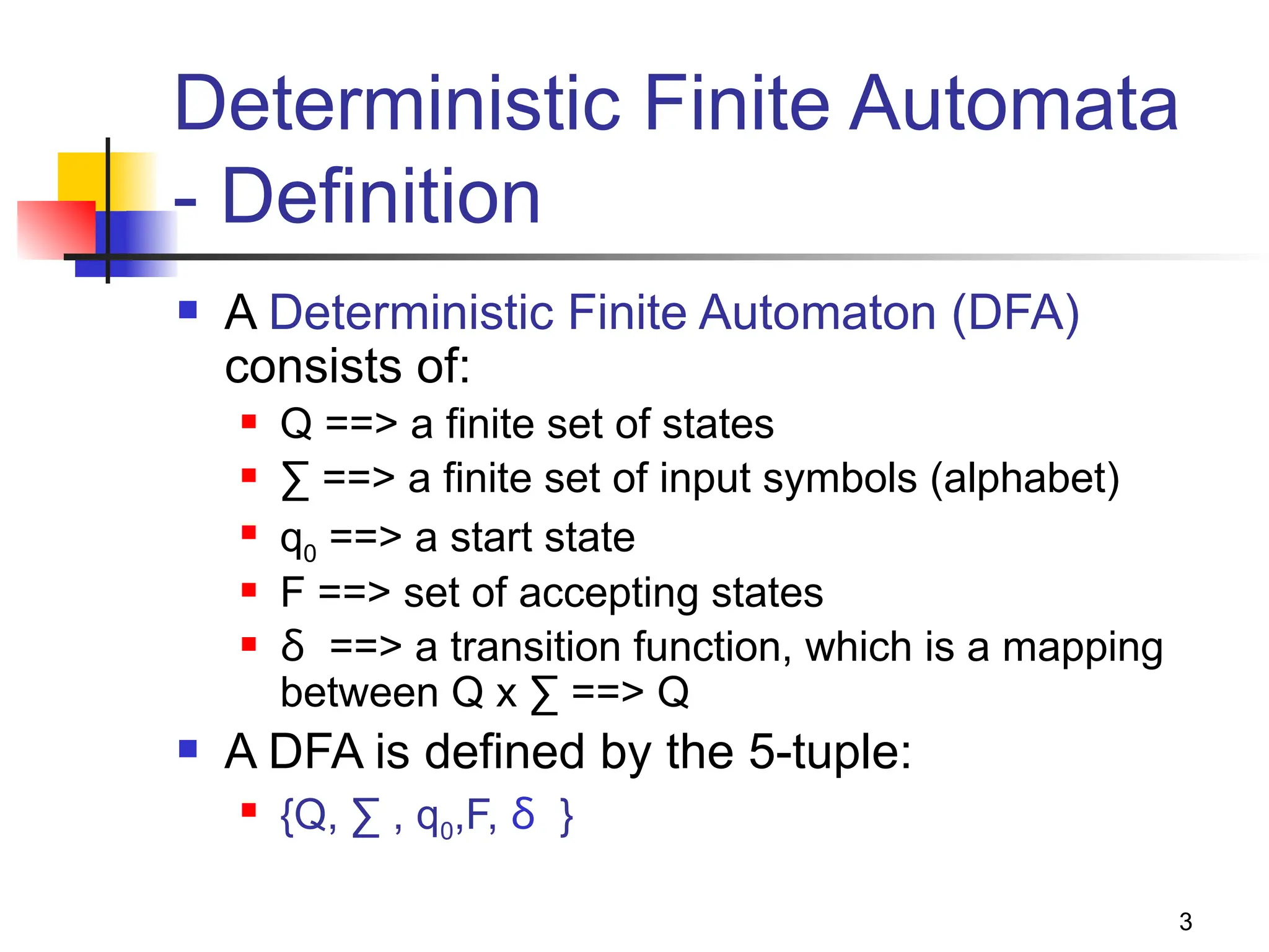 Automata Theory Automata Theoryautomata3chapter2pptx Programming Languages Computing