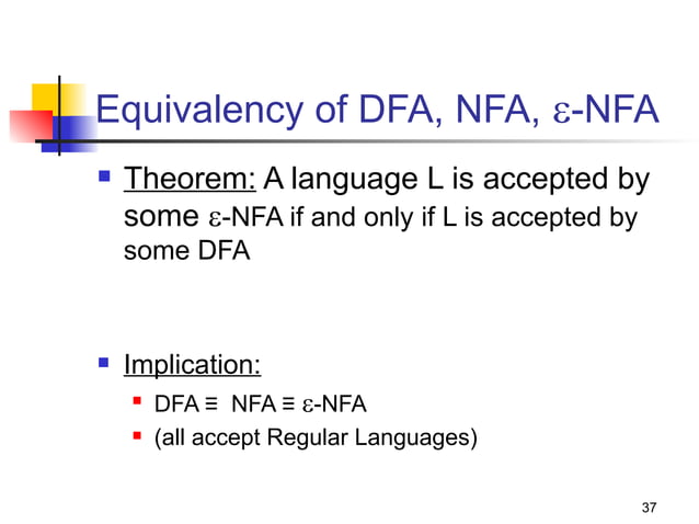 AUTOMATA THEORY AUTOMATA THEORYAutomata3Chapter2.pptx | Programming Languages | Computing