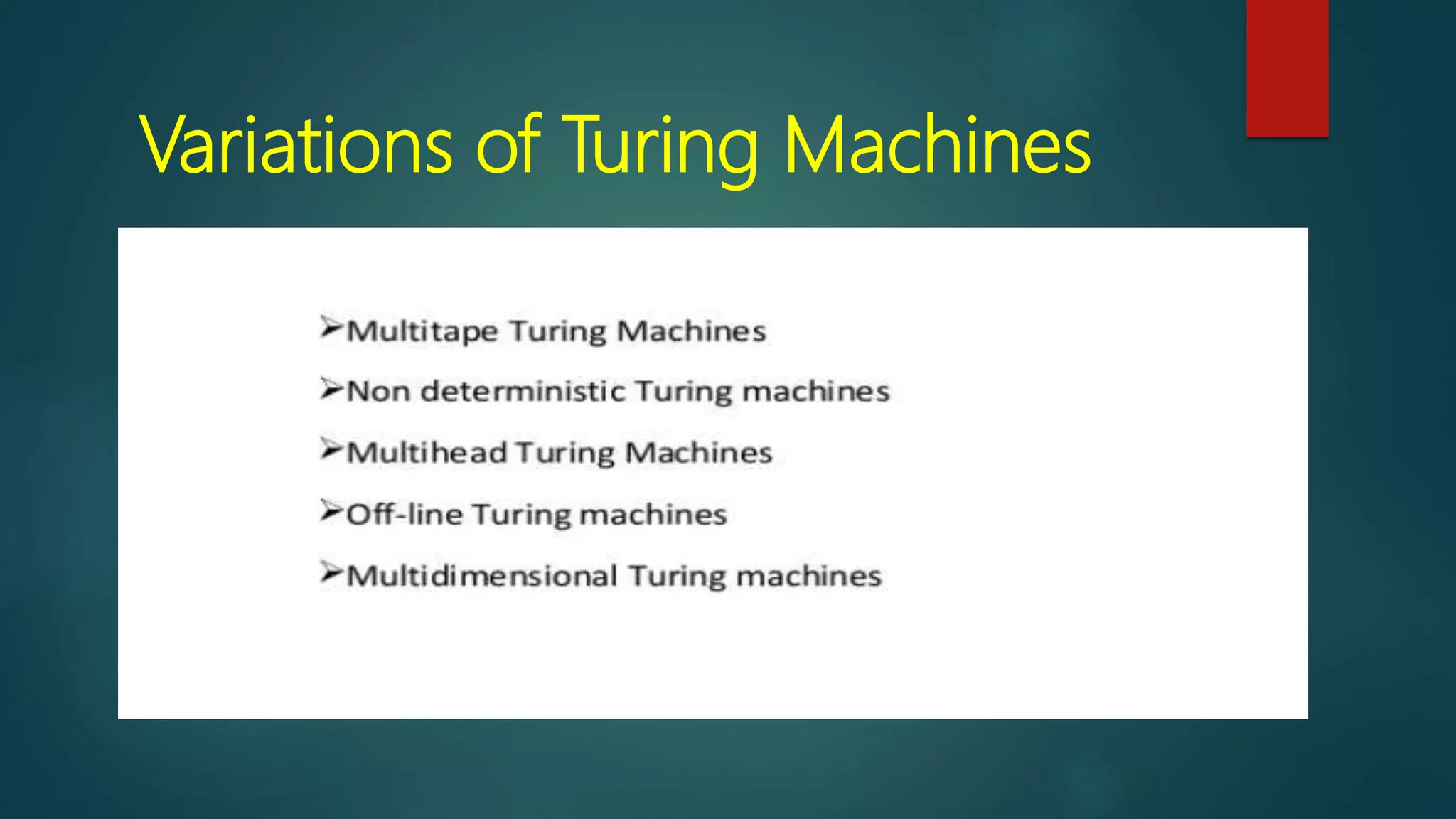 Turing machine | PPTX