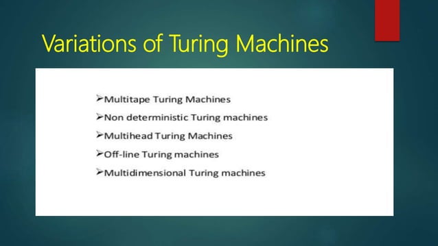Turing machine | PPTX