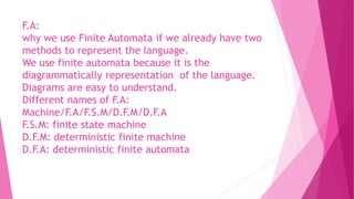 NFA Non Deterministic Finite Automata by Mudasir khushik | PPTX | Programming Languages | Computing