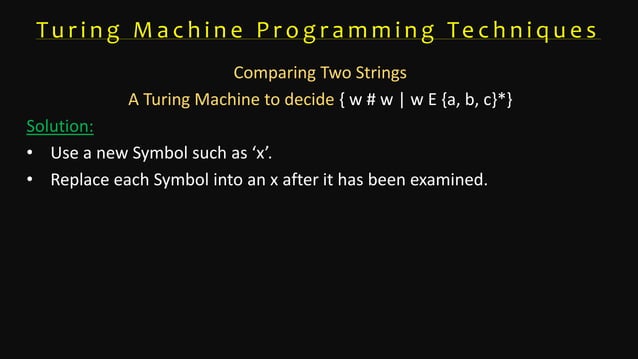 Automata presentation turing machine programming techniques | PPTX | Programming Languages ...