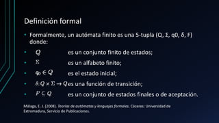 Automatas Finitos Deterministicos y No Deterministicos | PPTX