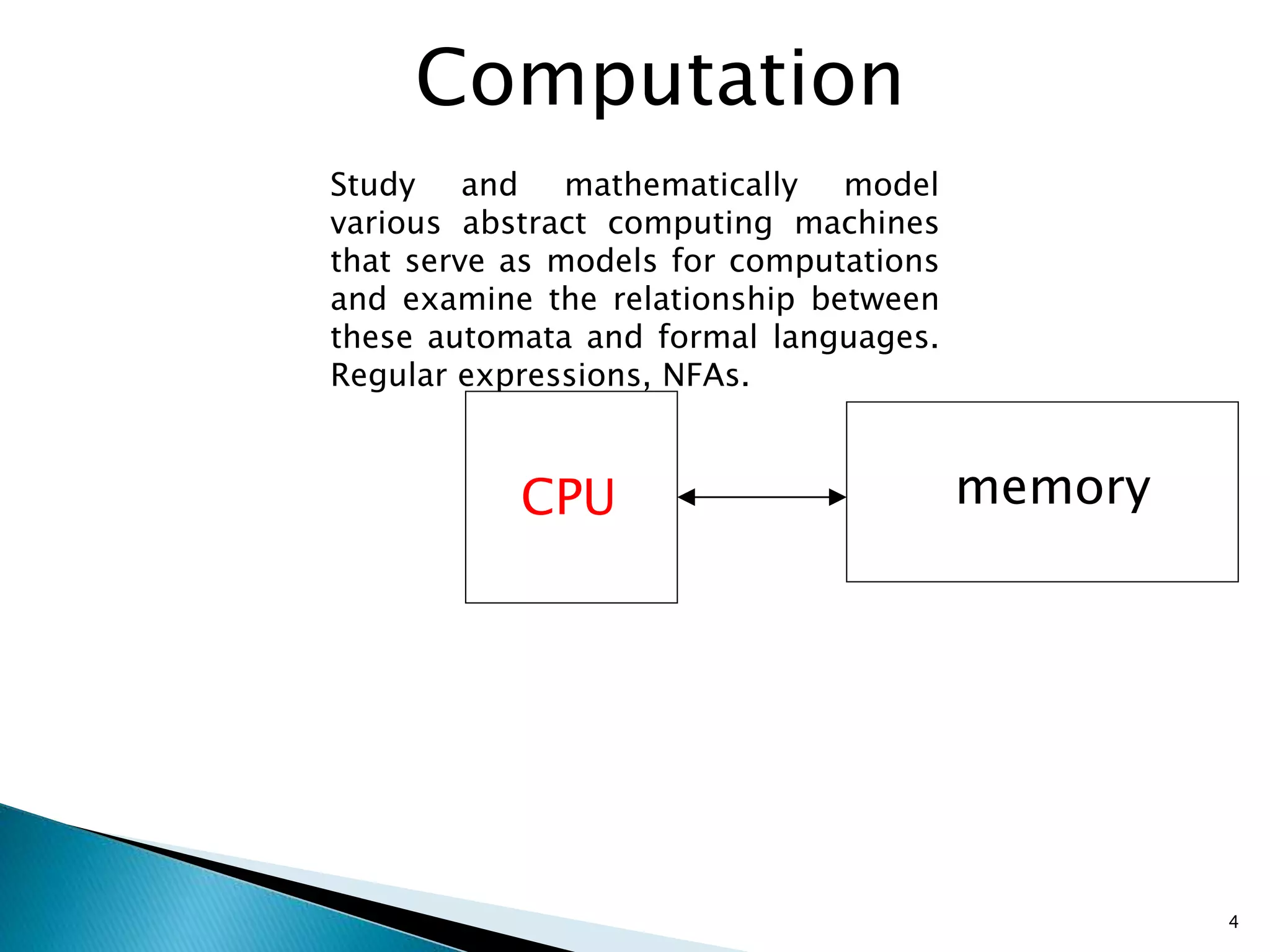 THEORY OF COMPUTATION SERIES LECTURES | PPT