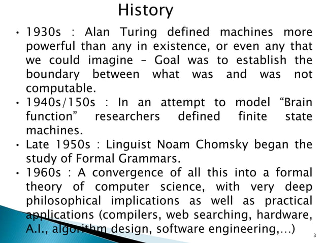 THEORY OF COMPUTATION SERIES LECTURES | PPT