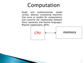 THEORY OF COMPUTATION SERIES LECTURES | PPT