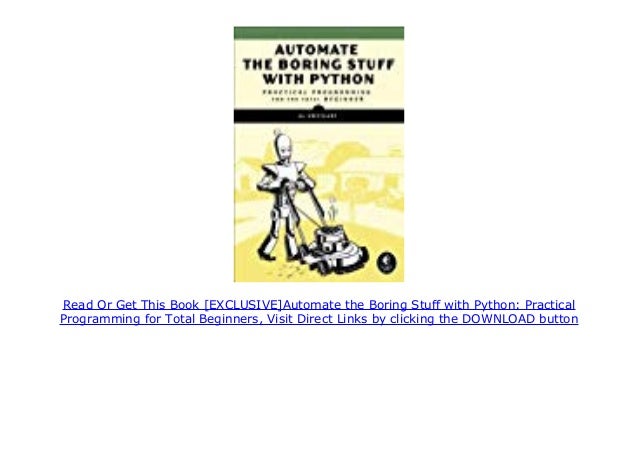 [exclusive]automate The Boring Stuff With Python Practical Programming For Total Beginners