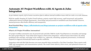 Automate AV Project Workflows with AI Agents & Zoho Integration.pdf