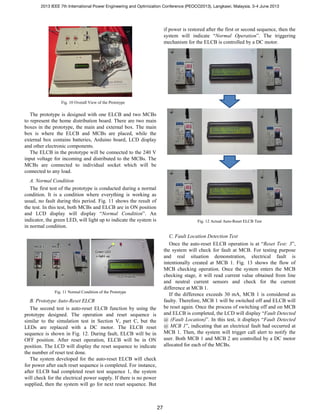 Automated Electrical Protection System For Domestic Application | PDF ...