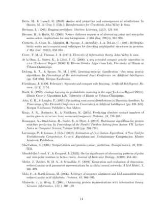 Automated alphabet reduction with evolutionary algorithms for protein structure prediction | PDF ...