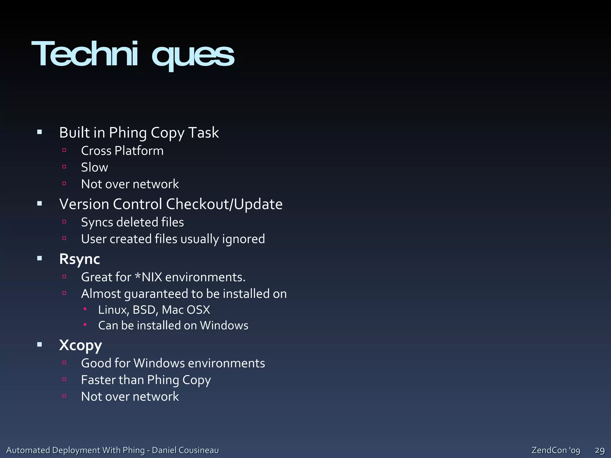 Automated Deployment With Phing | PPT