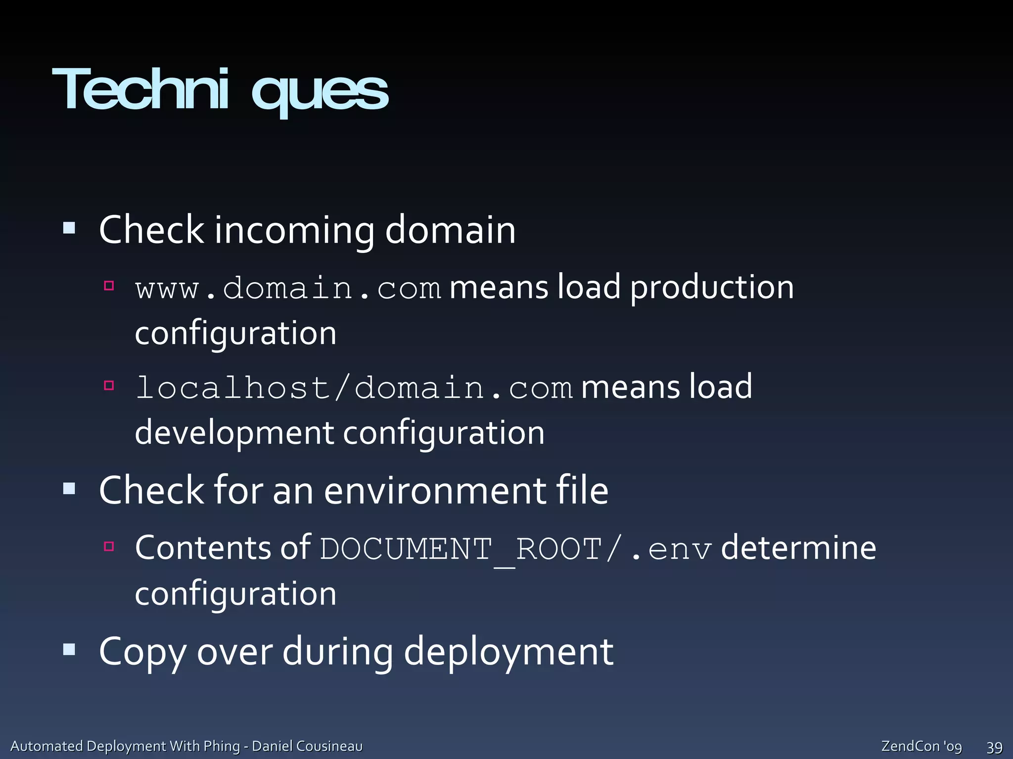 Automated Deployment With Phing | PPT