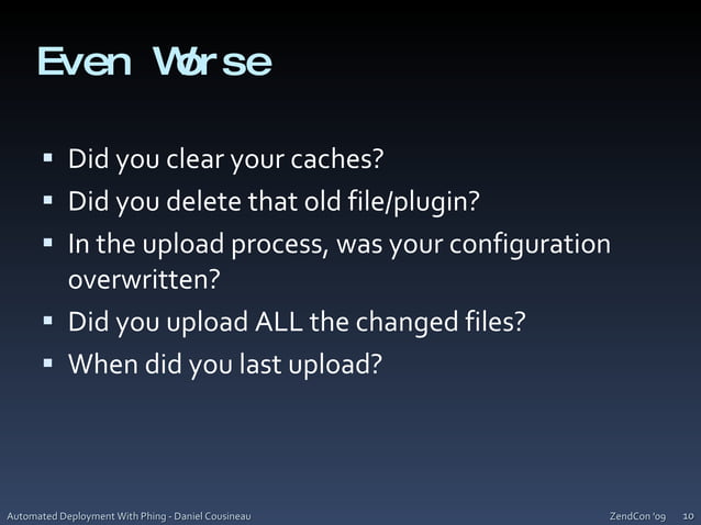 Automated Deployment With Phing | PPT
