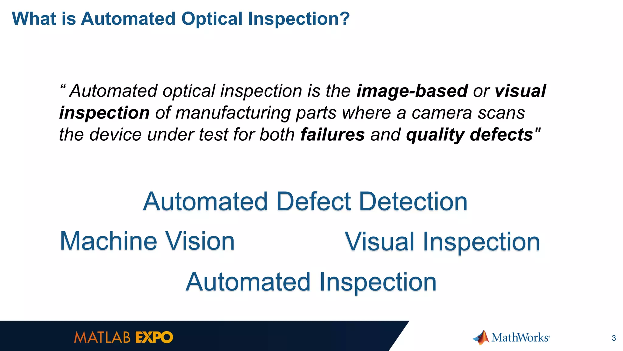 Automated Optical Inspection And Defect Detection For Industrial