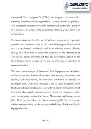 Automated-test-equipment-Blog-Digilogic Systems | PDF