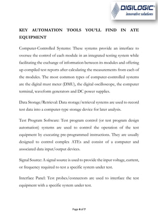 Automated-test-equipment-Blog-Digilogic Systems | PDF