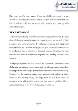 Automated-test-equipment-Blog-Digilogic Systems | PDF