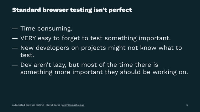 Automated browser testing | PPT | Free Download