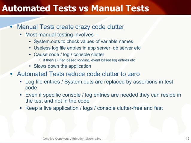 Automated Testing Vs Manual Testing Ppt